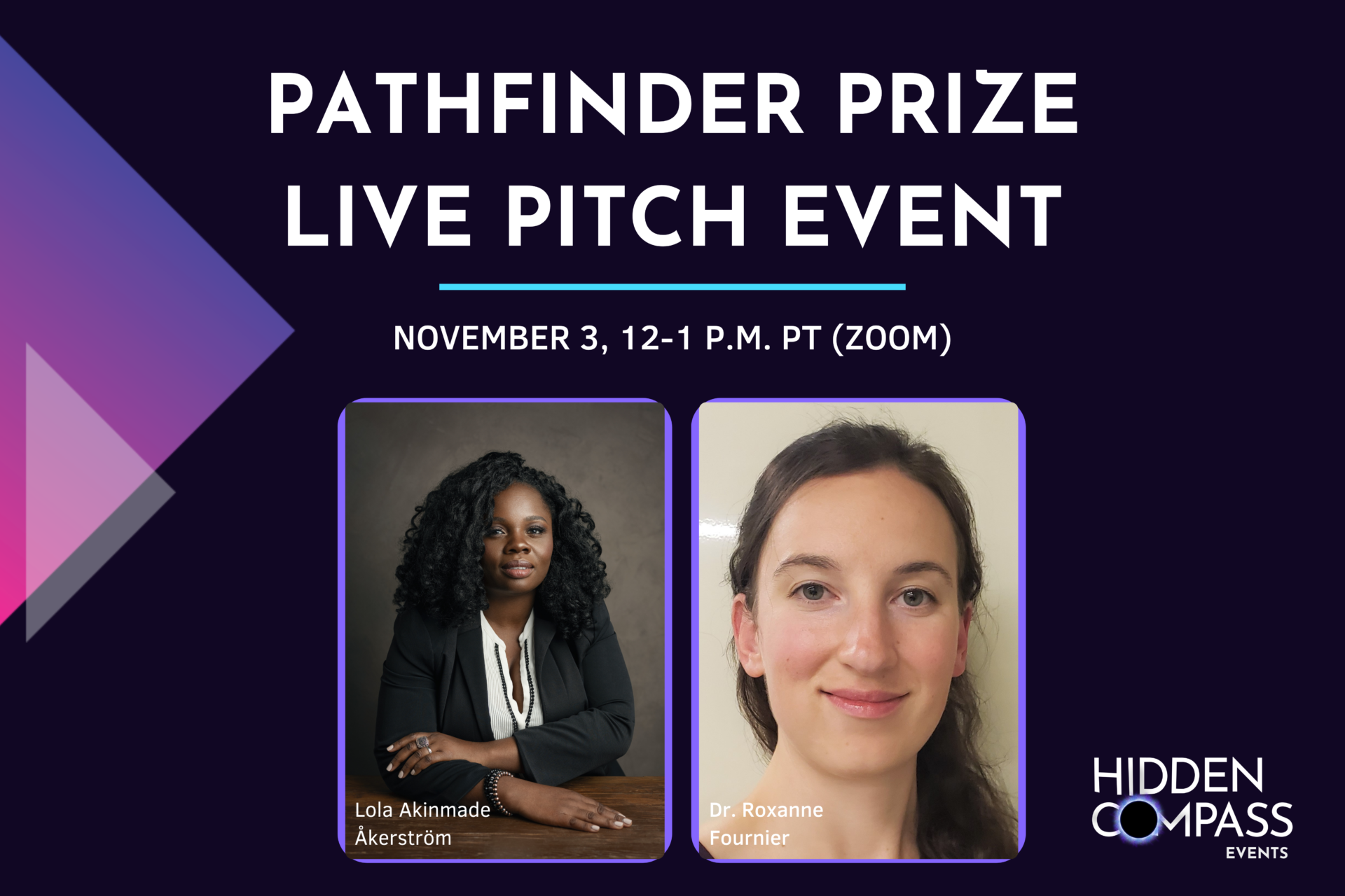 2022 Pathfinder Prize Live Pitch Event - Hidden Compass